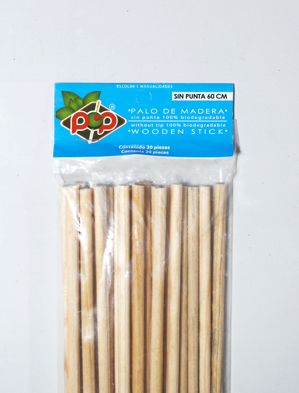 Palos para Bandera de 60 cm – Grupo Maya Fuerte
